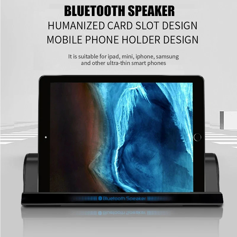 New Tablet Phone Stand Holder with Wireless Bluetooth Speaker Portable ...