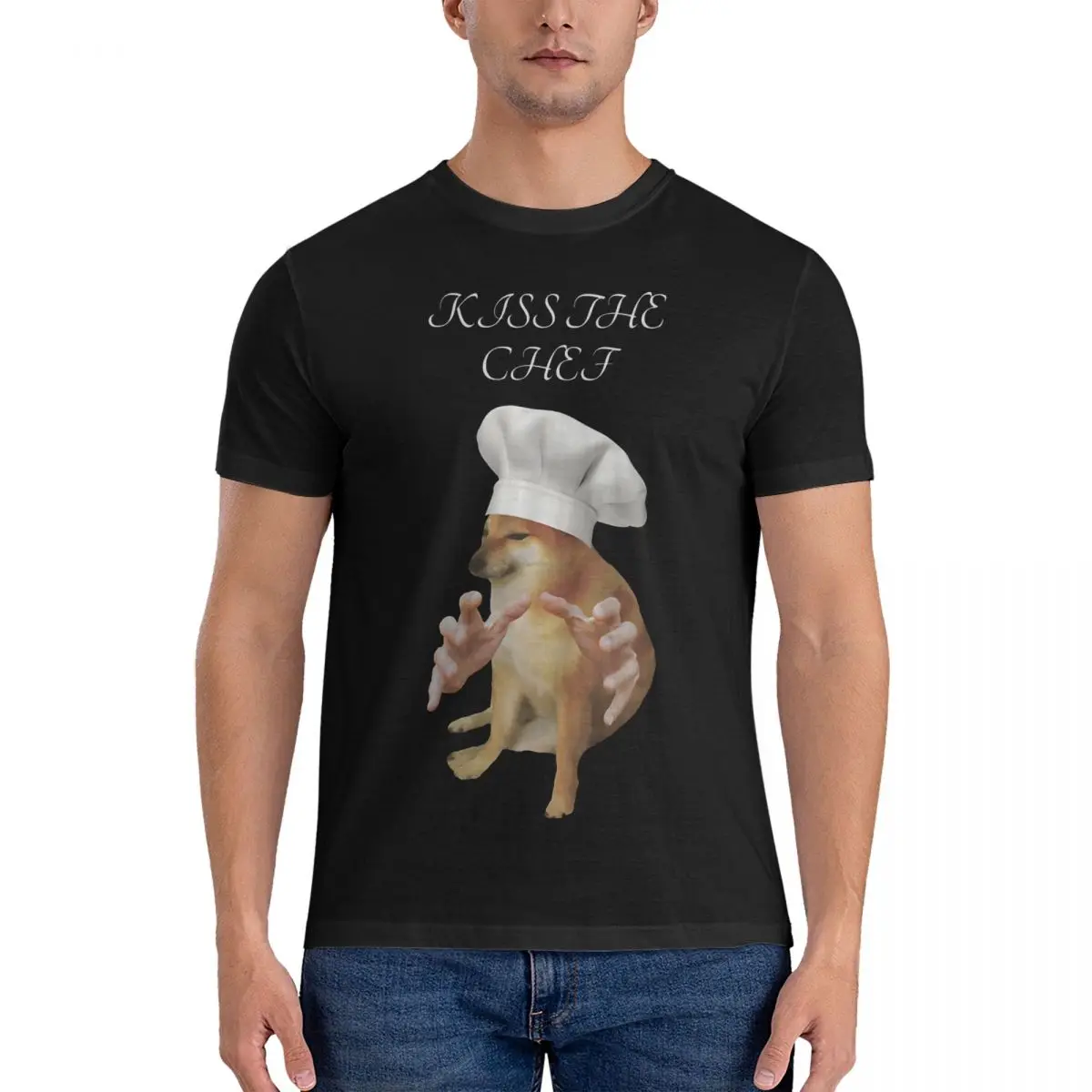 Men-Kiss-Chef-T-Shirts-Cheems-Cotton-Tops-Novelty-Short-Sleeve-O-Neck ...