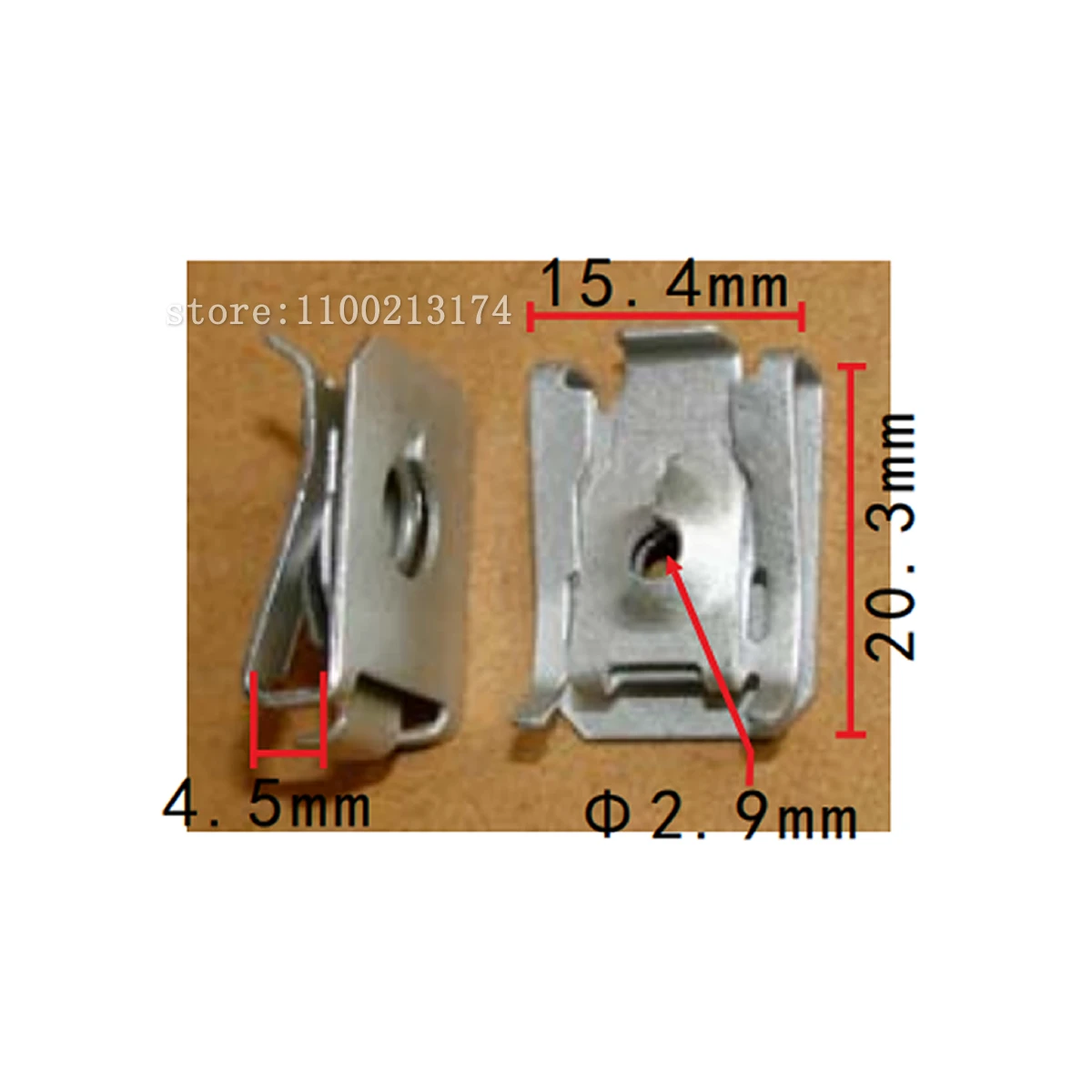 50x-metal-nut-Floor-trim-panel-trunk-side-trim-panel-buckle-for-bmw ...