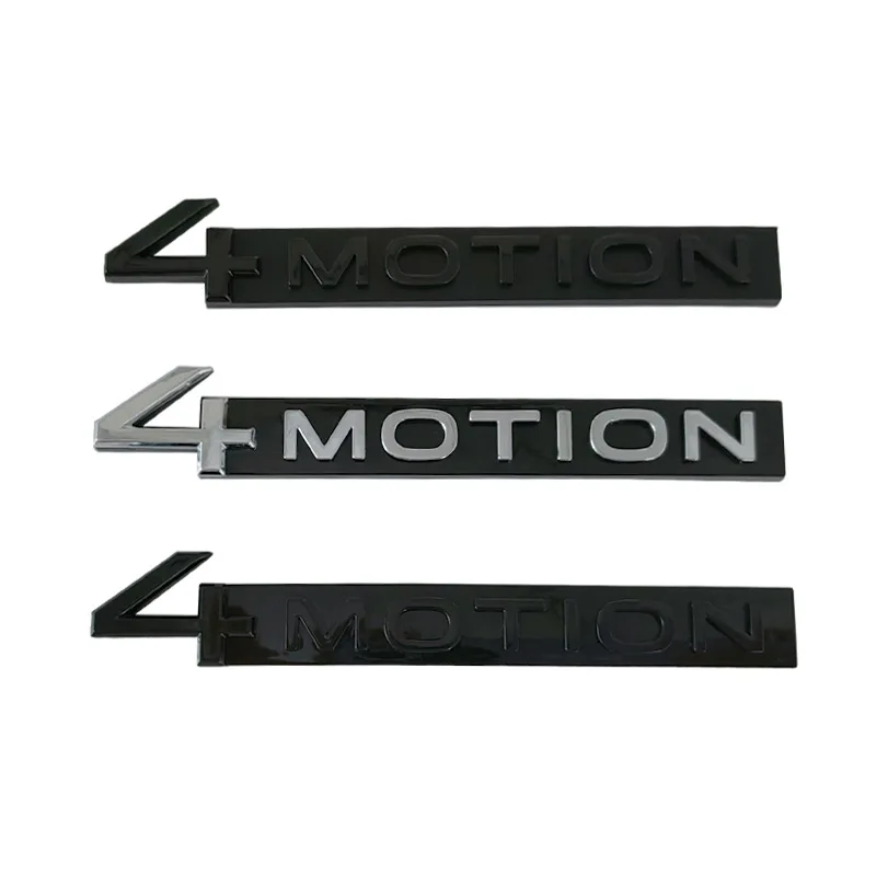 4 MOTION Emblem Letter Logo Car Rear Tail Bumper Trunk ABS Sticker Auto ...