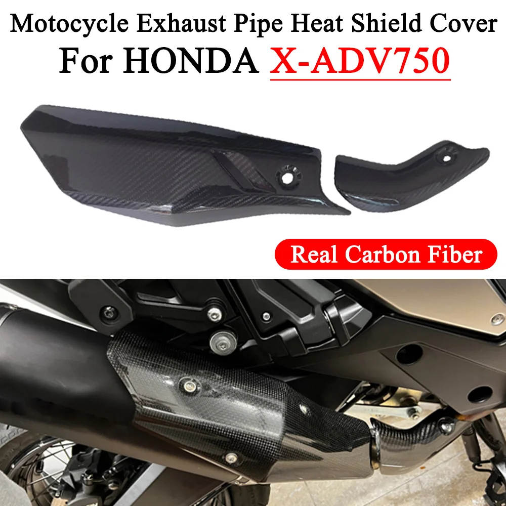 Real-Carbon-Fiber-For-HONDA-X-ADV750-X-ADV750-ADV-750-Motocycle-Exhuast ...