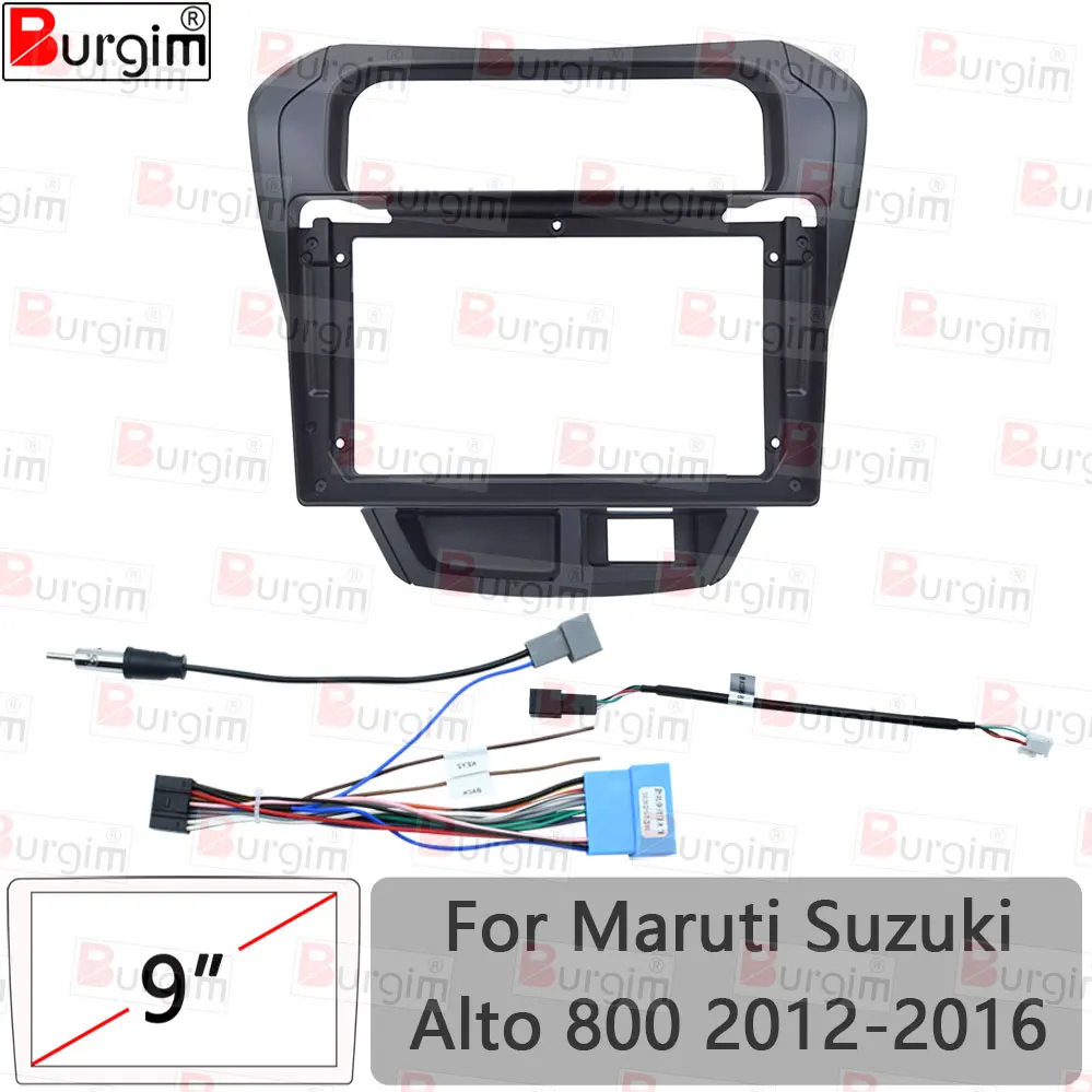 Burgim Car Android Radio Frame For Maruti Suzuki Alto 800 2012-2016 9 ...
