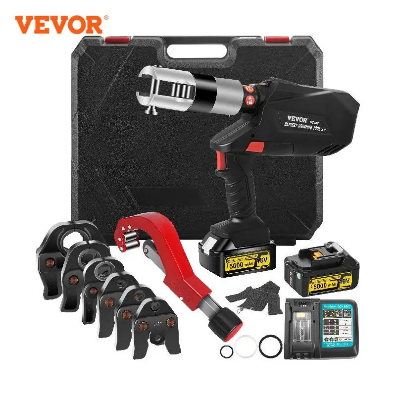 VEVOR 18V Electric Cordless Hydraulic Crimping Machine Nylon Propress ...