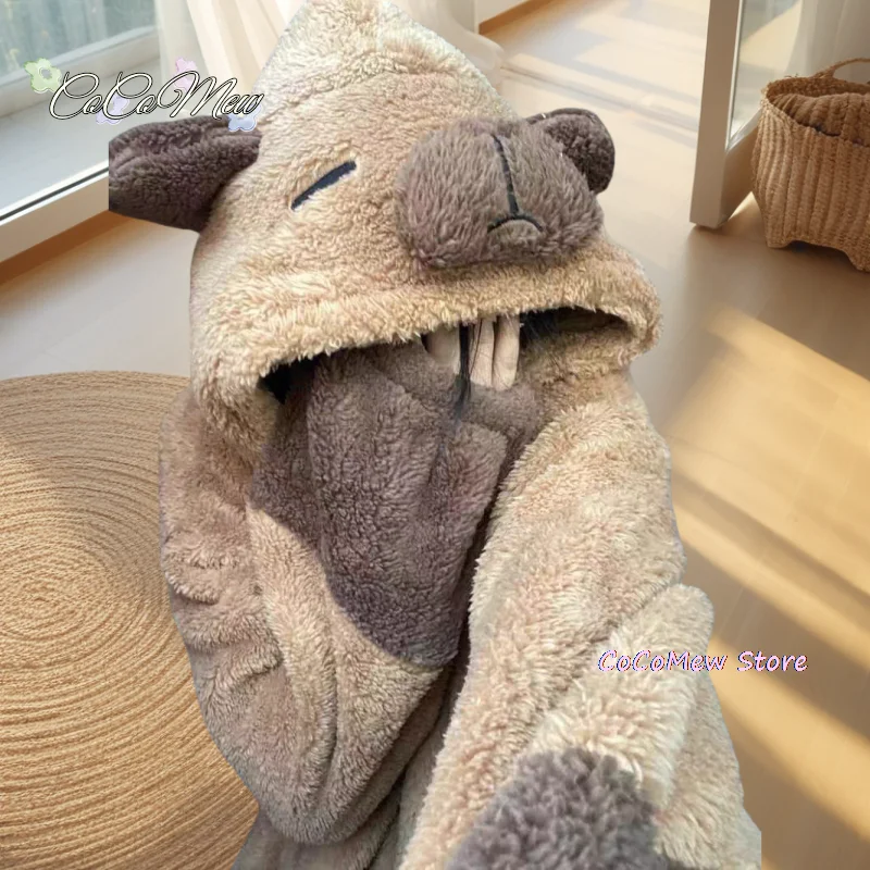 Adult-Capybara-Cosplay-Costume-Robes-Kigurumi-Onesie-Anime-Nightgown ...