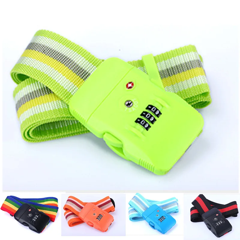 Adjustable 2M Luggage Strap Travel Accessories Cross Belt Packing ...