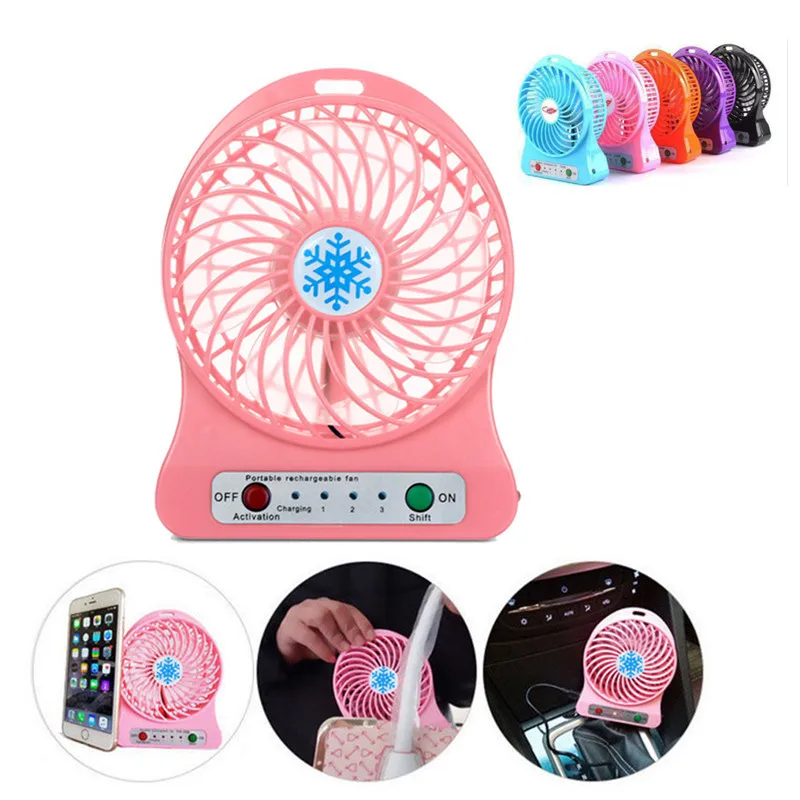Portable-Rechargeable-LED-Light-Fan-Cooler-Mini-Desk-USB-Battery-Fan ...