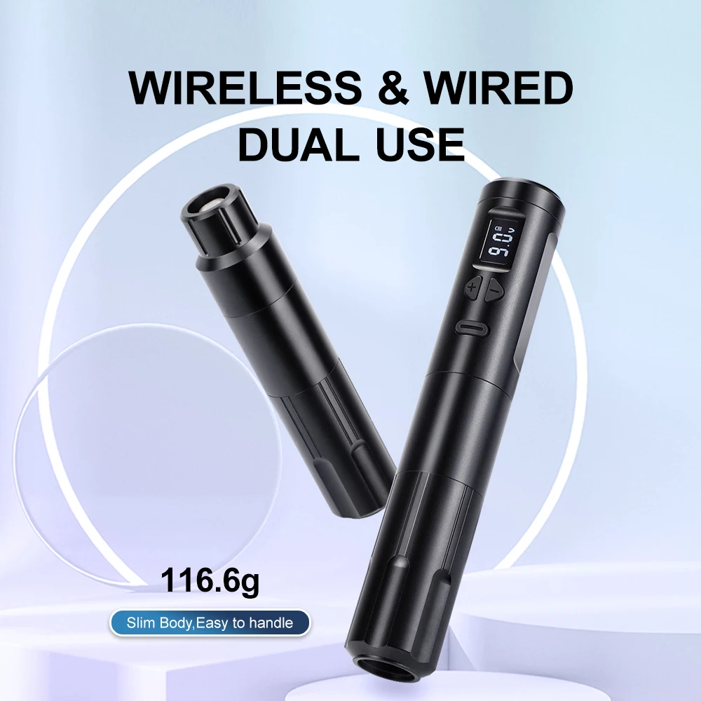 New-K6003-wired-wireless-double-mode-tattoo-pen-hollow-cup-motor-tattoo ...