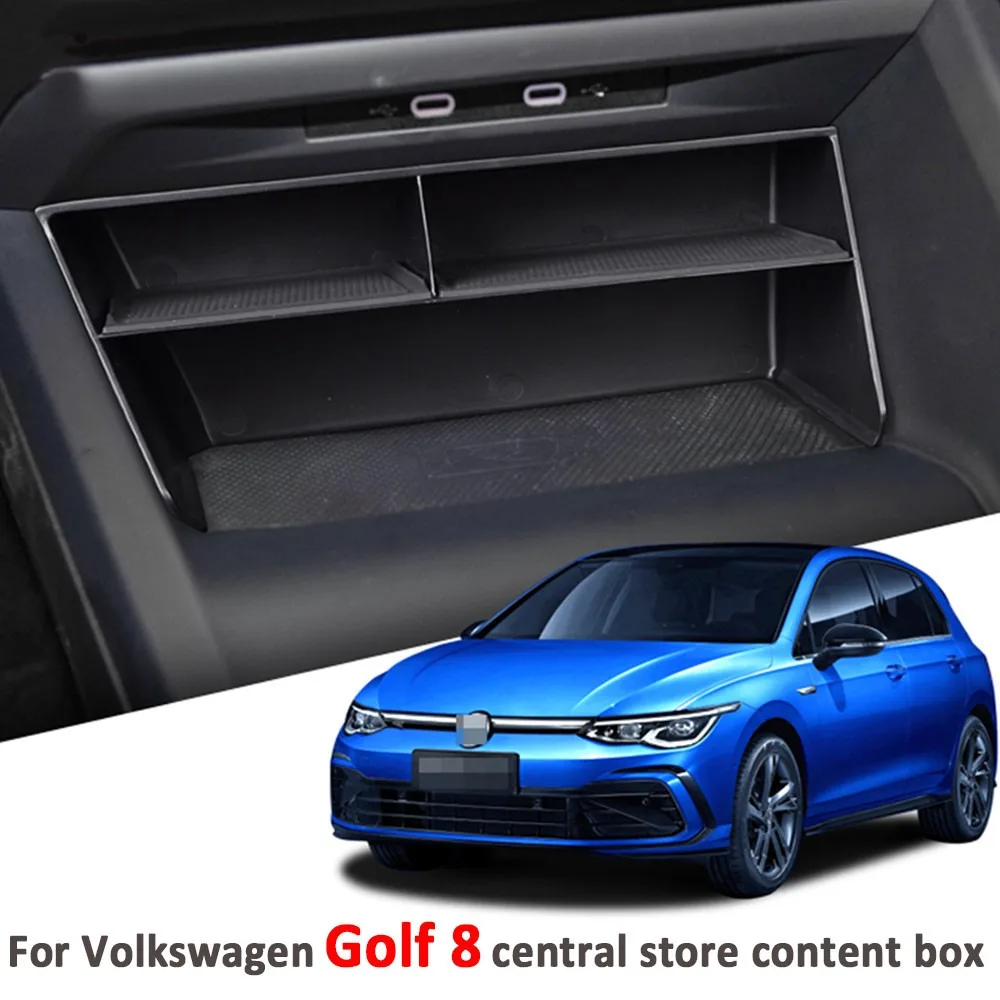Car Organizer Box For Volkswagen VW Golf 8 MK8 GTI GTE R 2019-2024 LHD ...