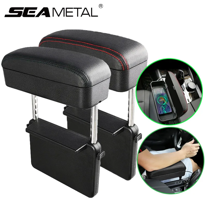 Arm Rest Box Car Armrest Organizer Accessories Cushion For Auto Elbow ...