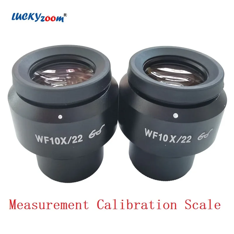 2pcs Adjustable 10X Microscope Eyepiece Scale Widefield Reticle Ocular ...