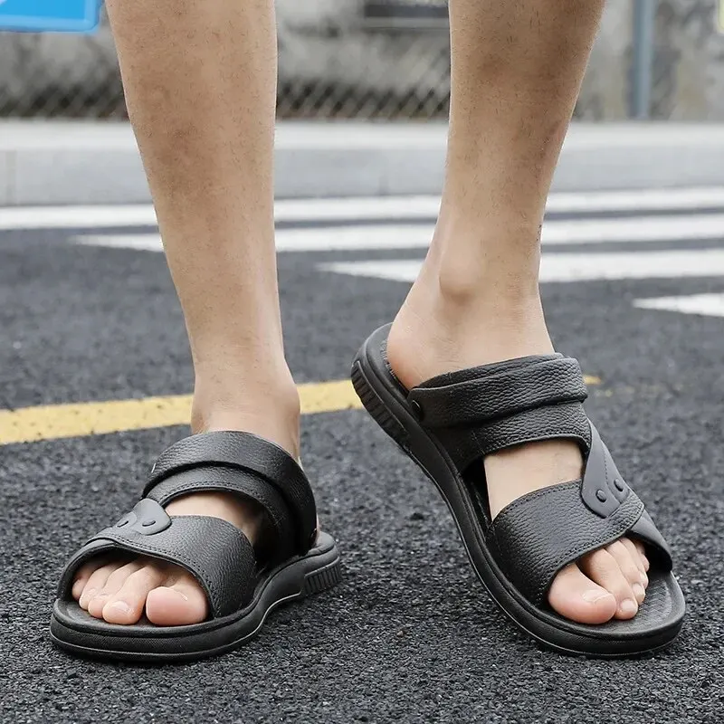 Simple-Men-Slip-on-Shoes-Two-piece-Dad-Shoes-Wear-resistant-Flat-bottom ...