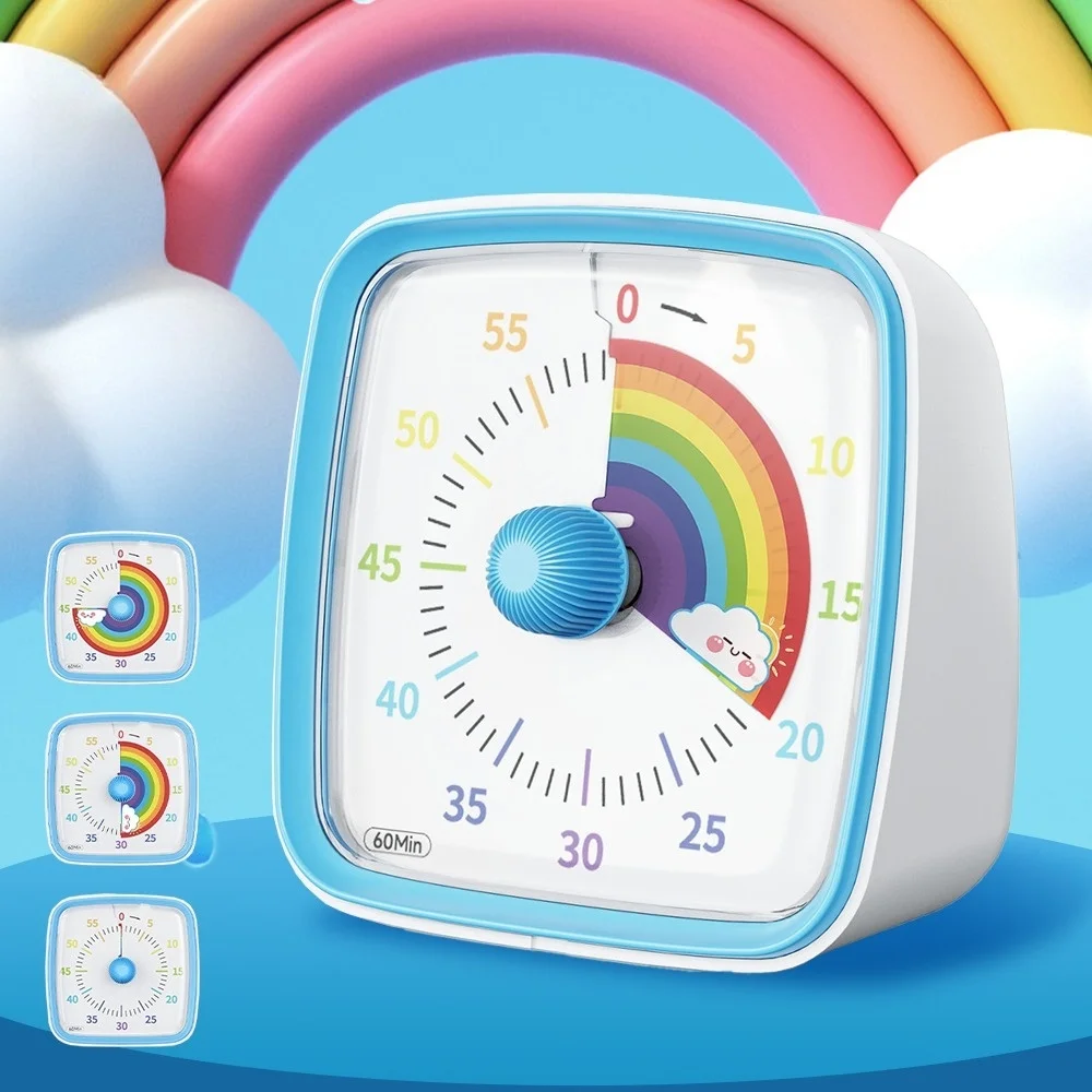 Visual-Rainbow-Timer-with-Night-Light-60-Minute-Kitchen-Timer-Cooking ...