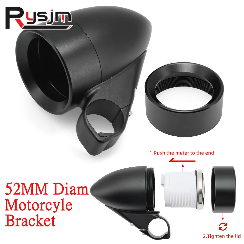 1 Piece Universal 52mm Holder Mount Cup Fit 52mm Gauge Cover Motorcycle ...