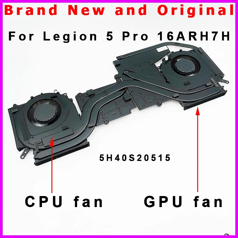 New Laptop CPU GPU Cooling Heatsink Fan Cooler For Lenovo Legion 5 Pro ...