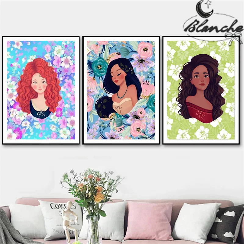 Disney Princess Canvas Painting Ideas
