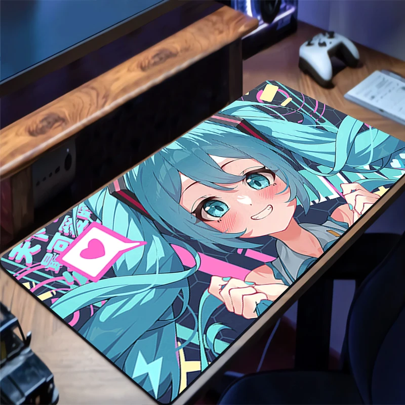 Mousepad Rubber Mouse Pad Gaming H-hatsune Miku Accessories PC Gamer ...