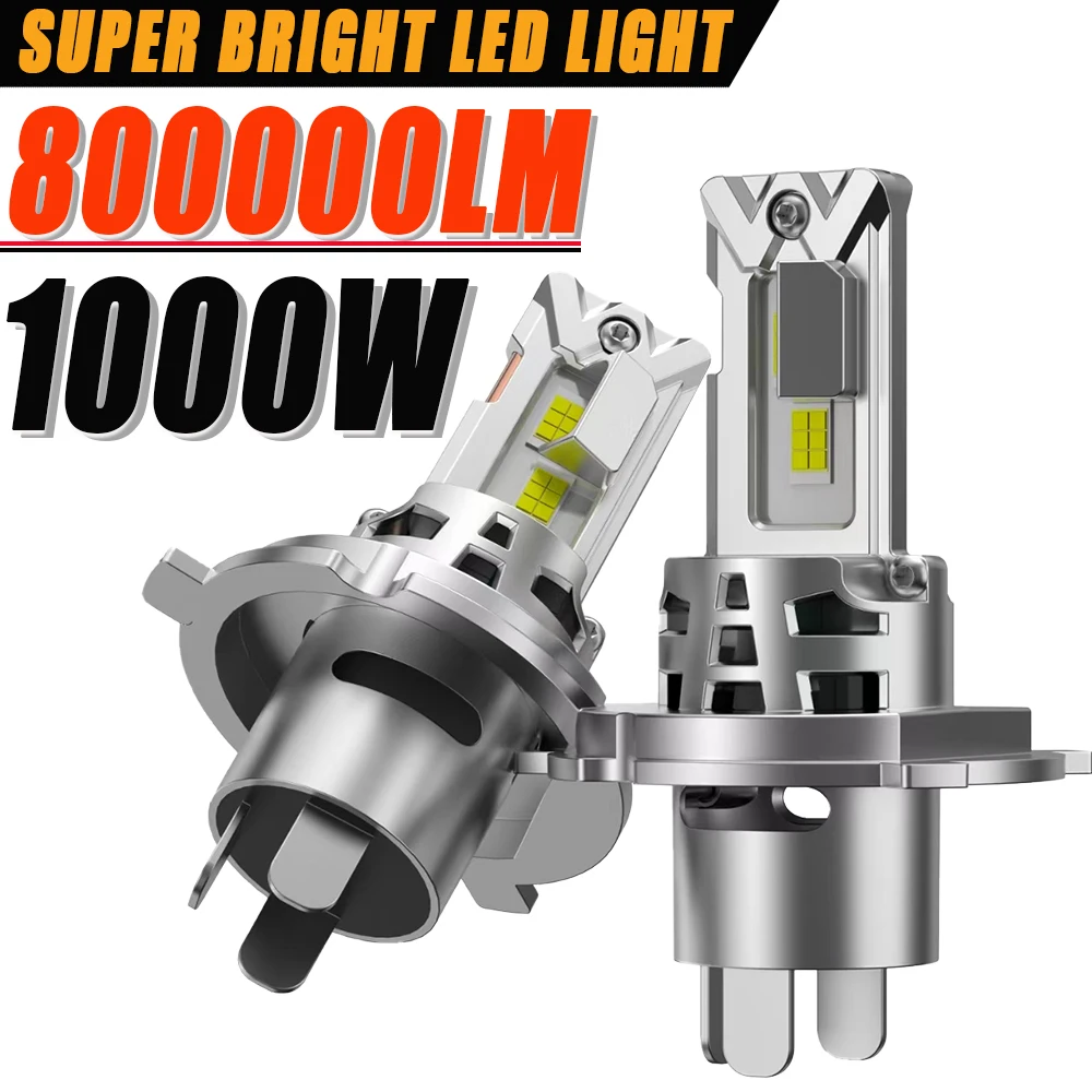 Bombilla de faro LED H4 9003 HB2 para faro antiniebla de coche Canbus ...