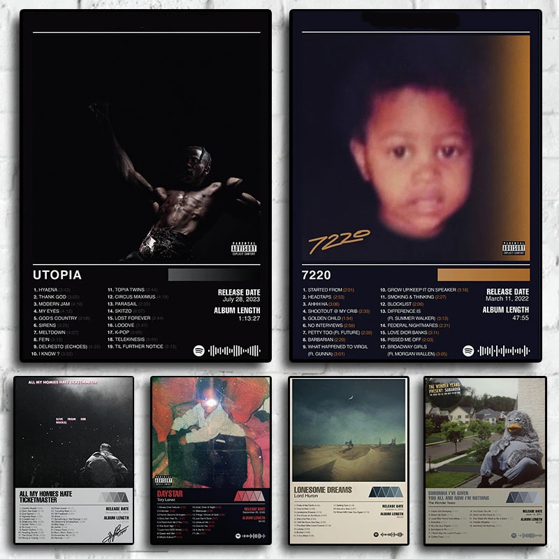 Music-Album-Star-Lil-Durk-Tory-lanez-Hip-Hop-Print-Posters-For-Living ...