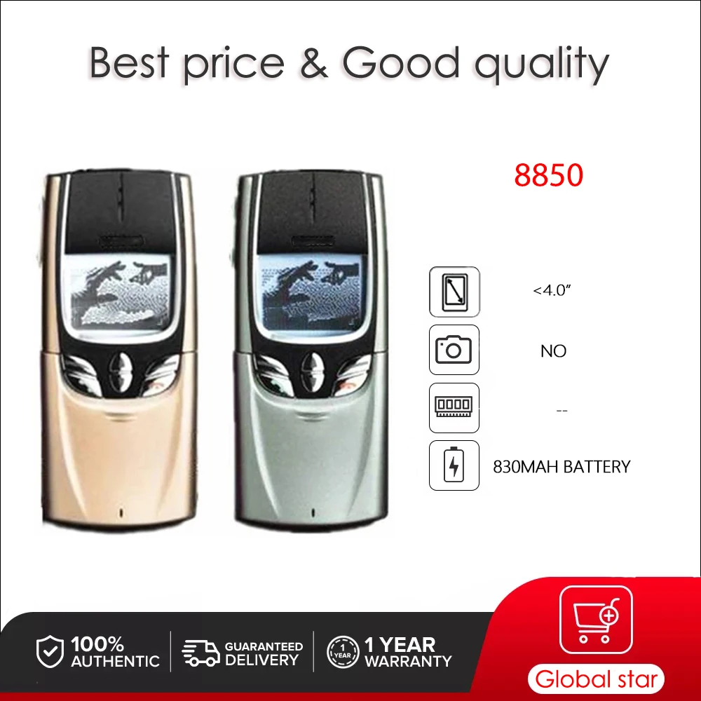 Original Unlocked 8850 GSM 900/1800 Cell Phone Russian Arabic Hebrew ...