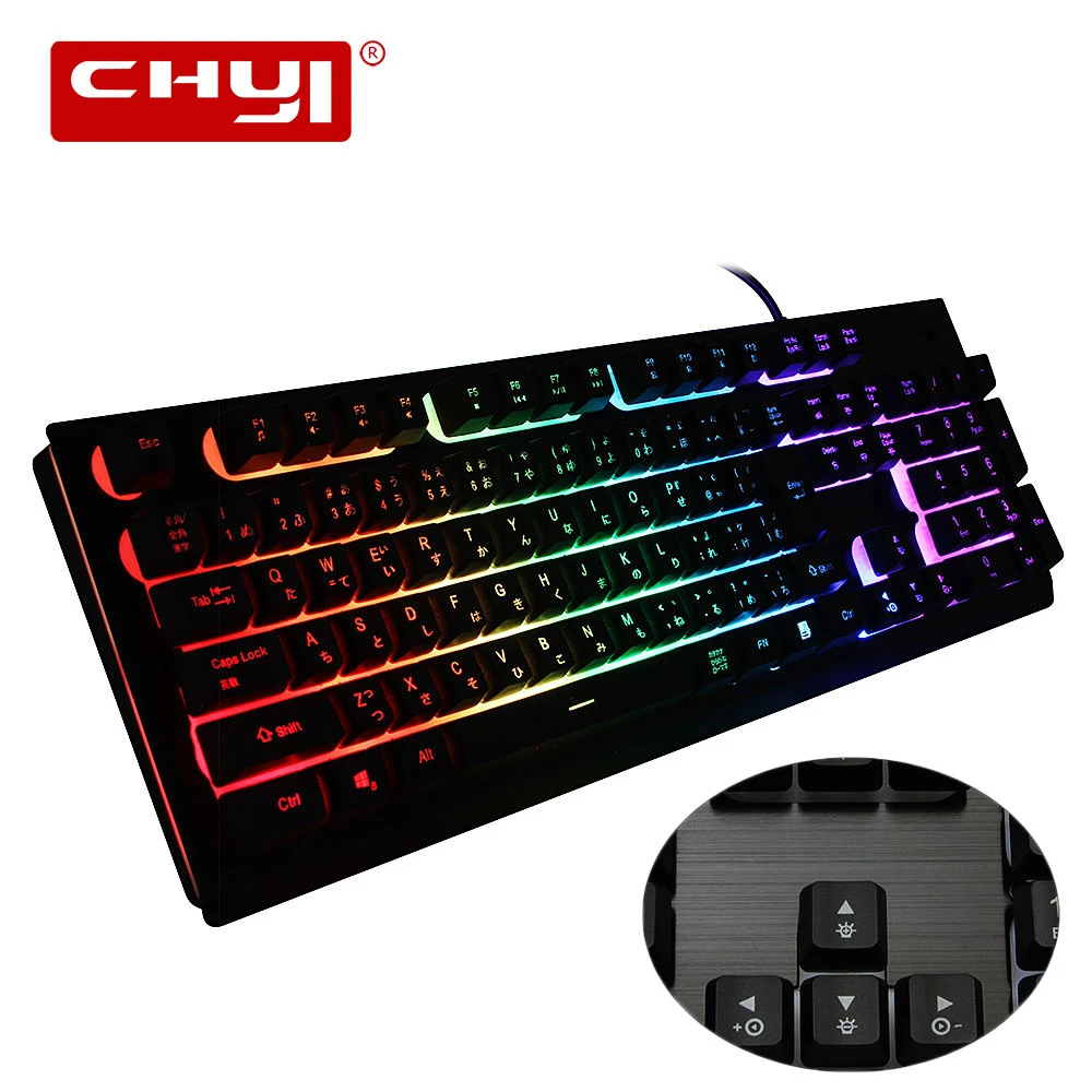 CHYI-Metal-Japanese-Gaming-Keyboard-With-RGB-Backlight-USB-106-Key ...