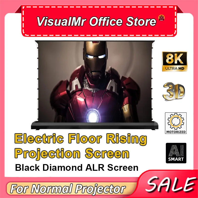 2024-New-Electric-Floor-Rising-ALR-Black-Diamond-Projection-Screen-3D ...