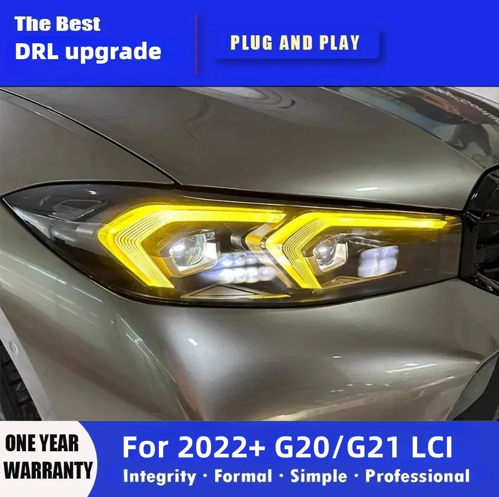For 2023 2024 BMW G20 Yellow DRL G21LCI M340i M340ix M340dx 330i 320i ...