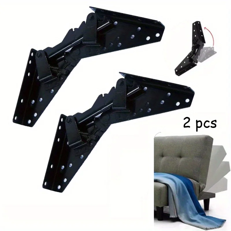 2pcs Hardware Adjustable Furniture Lift up Hinge Folding Bed Lazy Sofa ...