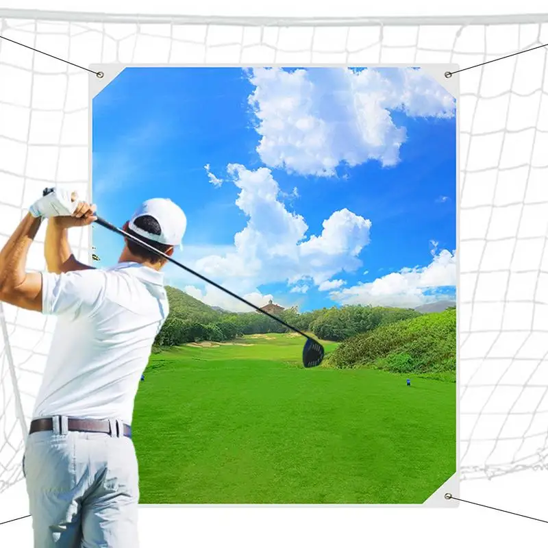 Golf-Ball-Hitting-Screens-Indoor-Training-Hitting-Cloth-For-Golf-Low ...