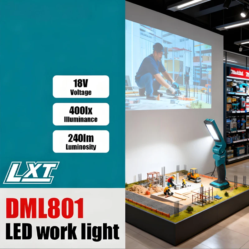 Makita DML801 18V Indoor Outdoor Work Lights Rechargeable Ultra Bright ...