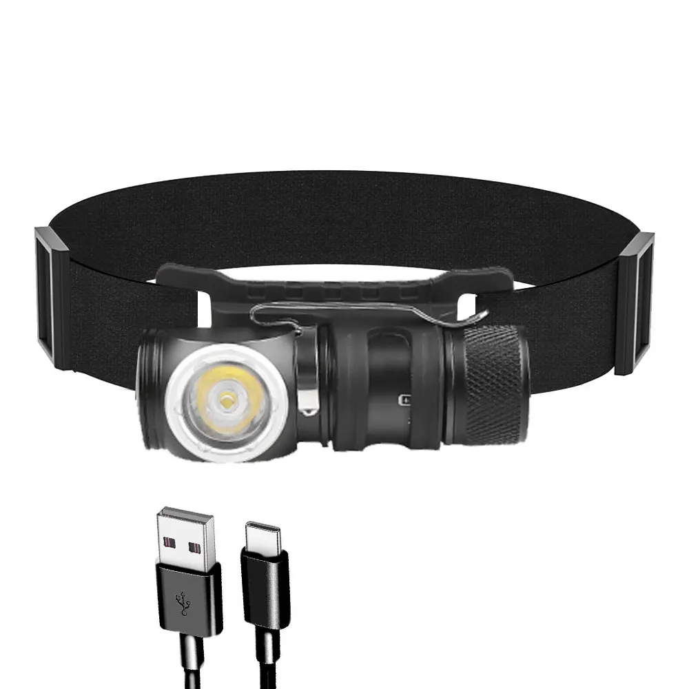 Type-C-USB-led-Magnet-Clip-headlamp-Fishing-16340-headlight-Torch ...