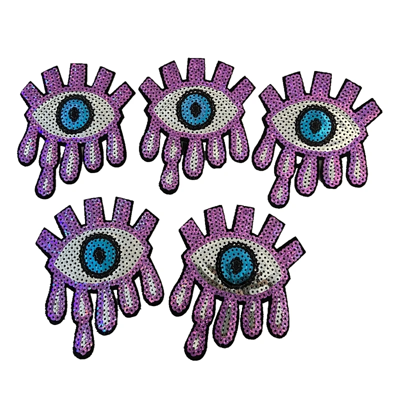 Evil-Eye-Sequins-and-Embroidery-Patches-Iron-on-Sequined-Eyeball-for ...