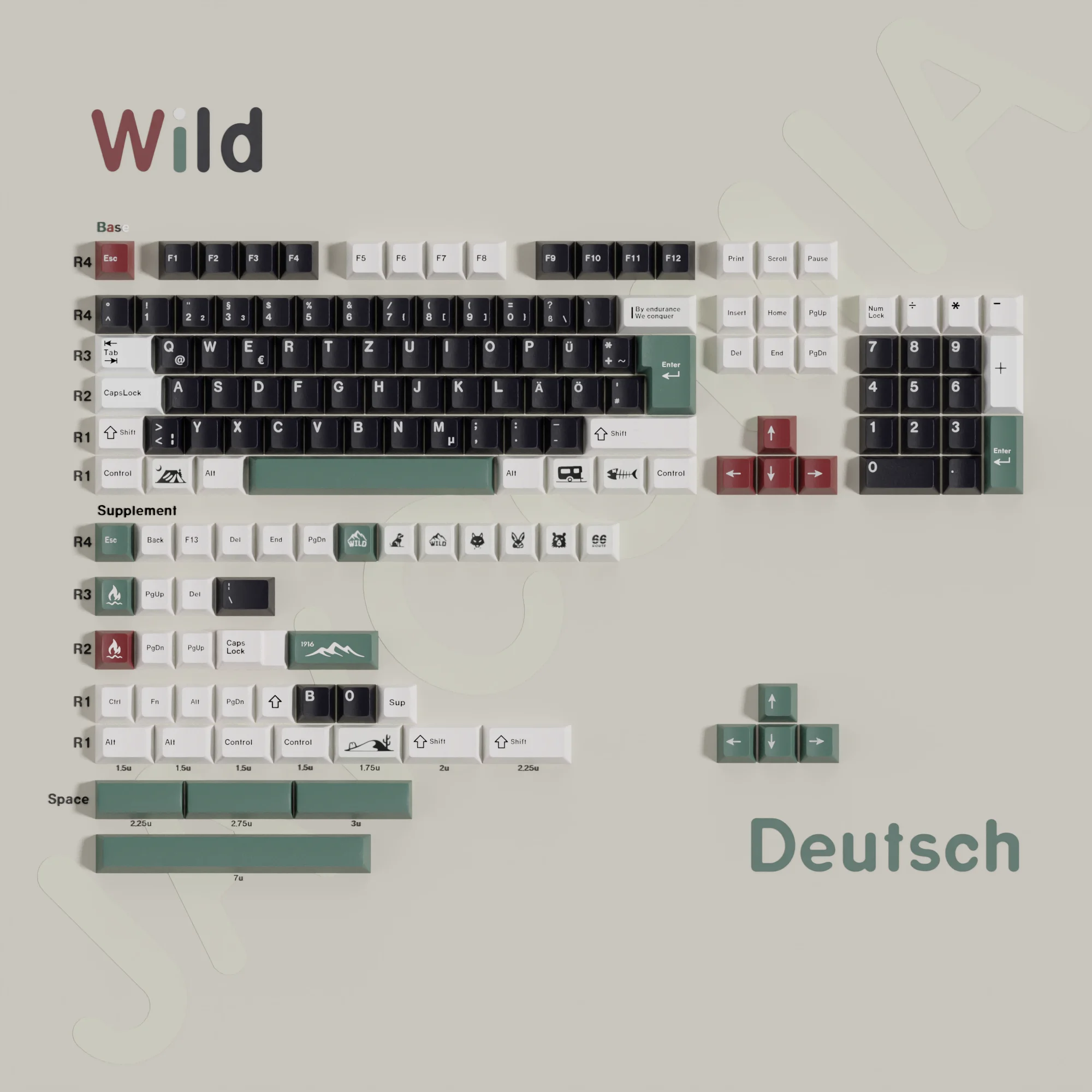 German-French-Spanish-Cherry-PBT-Keycaps-Abnt2-Korean-Arabic-Russian ...
