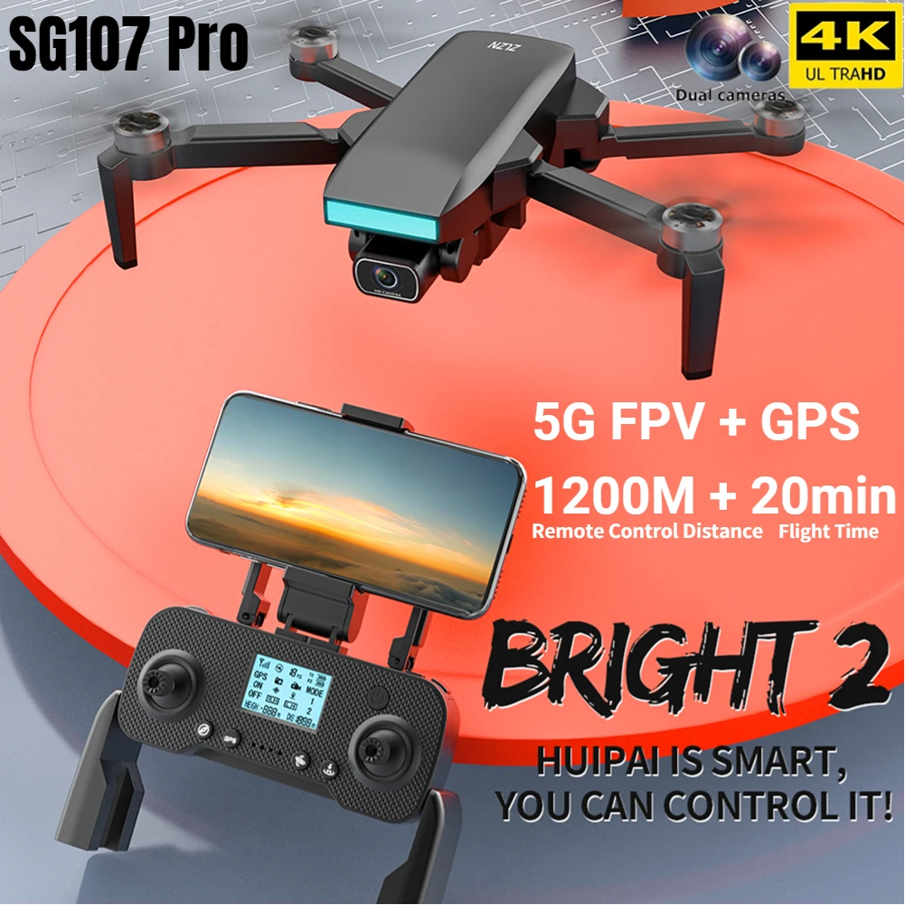 SG107-Pro-RC-Drone-4K-HD-Dual-Camera-5G-WiFi-FPV-GPS-Quadcopter-1-Key ...