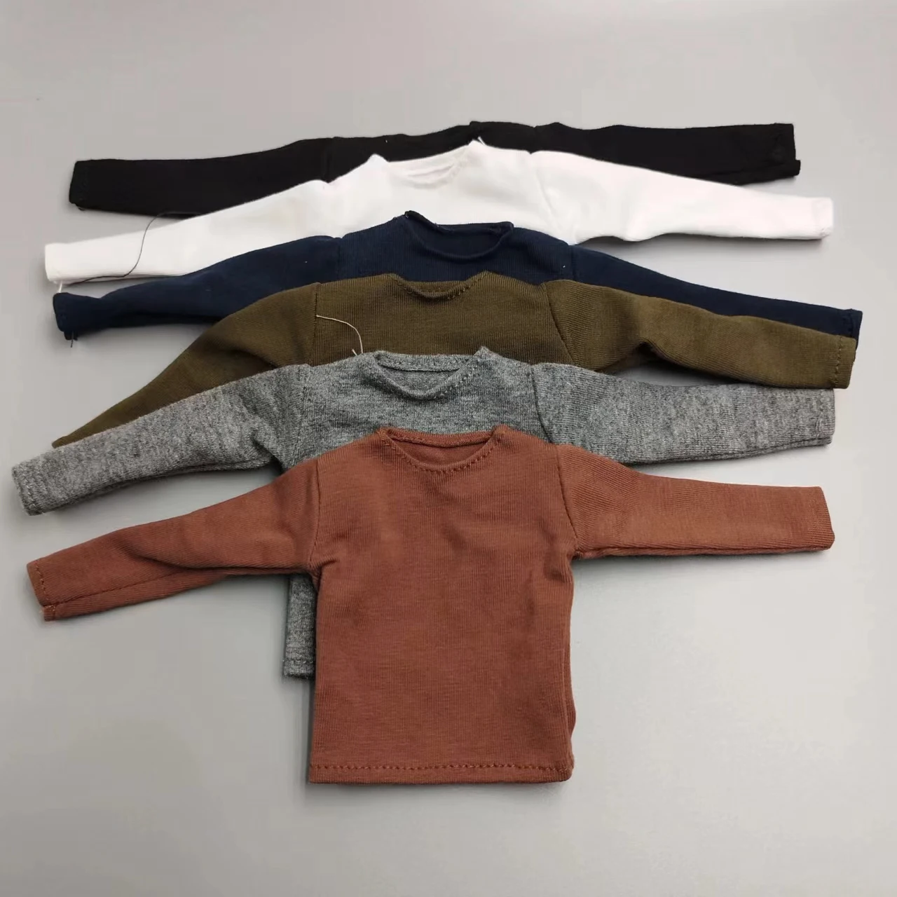 1-6-Scale-Male-Female-Black-T-Shirt-Model-for-12-30cm-Action-Figures ...