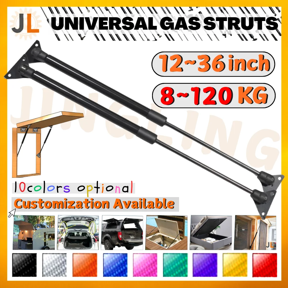 2x 686mm/27" Universal Gas Struts 312-1112N (70-250Lb) Lift Support for ...