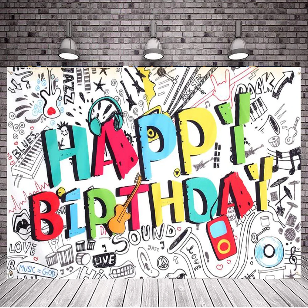 Graffiti Happy Birthday Sign