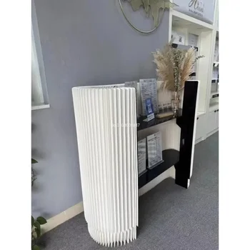 Folding paper front desk welcome reception desk cash register clothing ...