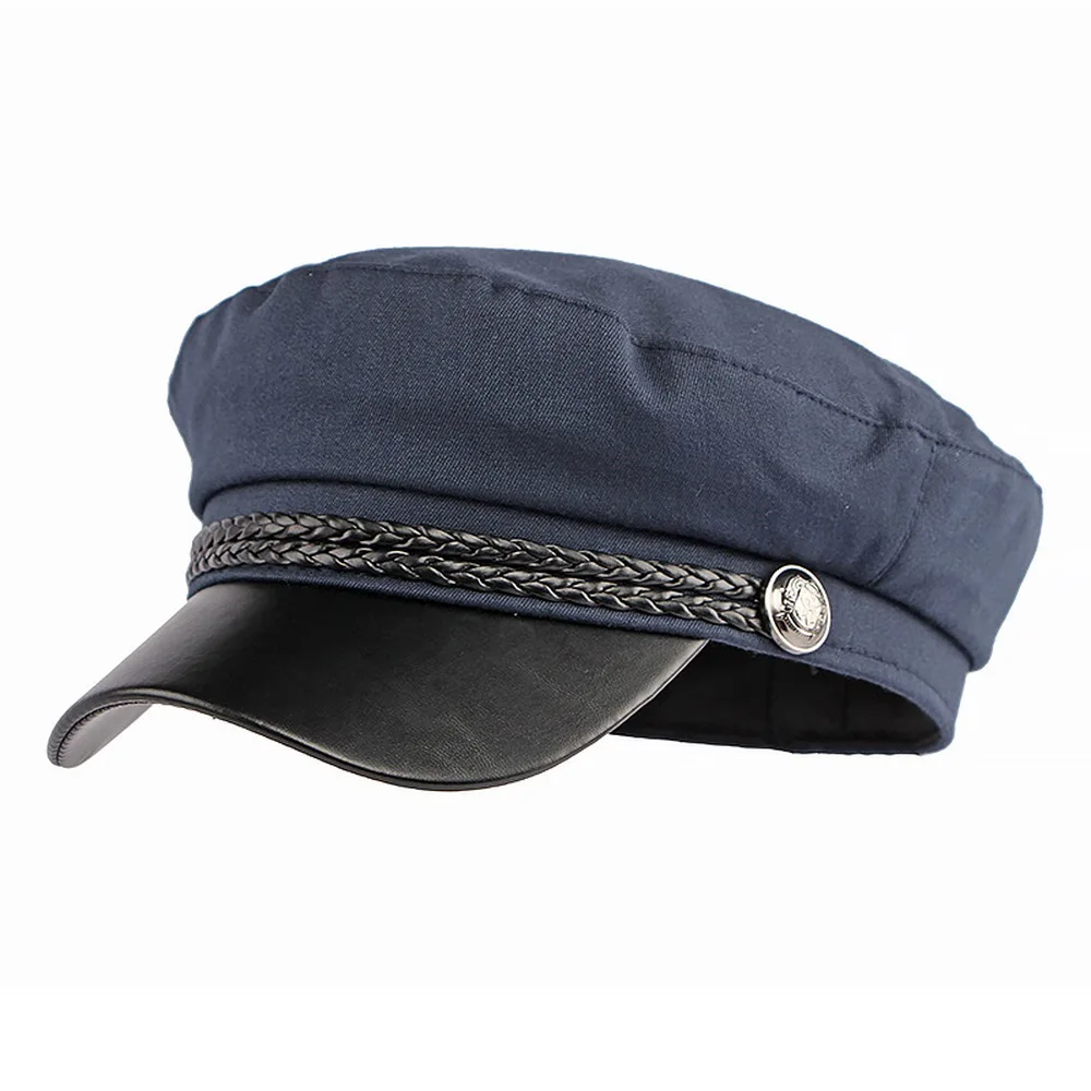 Four Seasons Female Octagonal Cap Newsboy Hats Cotton Polyester 56-58cm ...