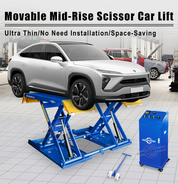 Used Hydraulic Vehicle Lifts VEVOR 3 Ton Low Profile Aluminum And