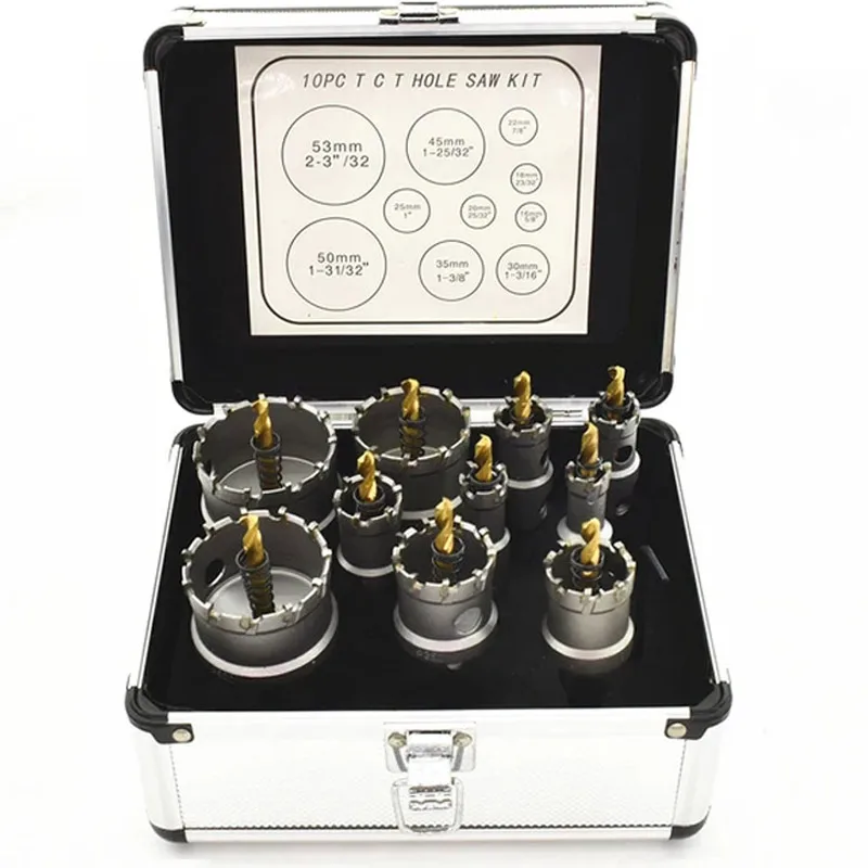 6pcs10pcs-Set-16-65mm-Drilling-Crown-for-Metal-TCT-Hole-Saw-Carbide ...