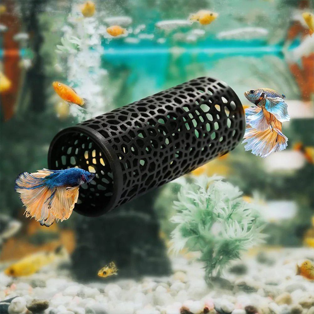 2pcs-Betta-Fish-Tunnel-Betta-Hollow-Sleeping-Tube-With-Suction-Cup ...