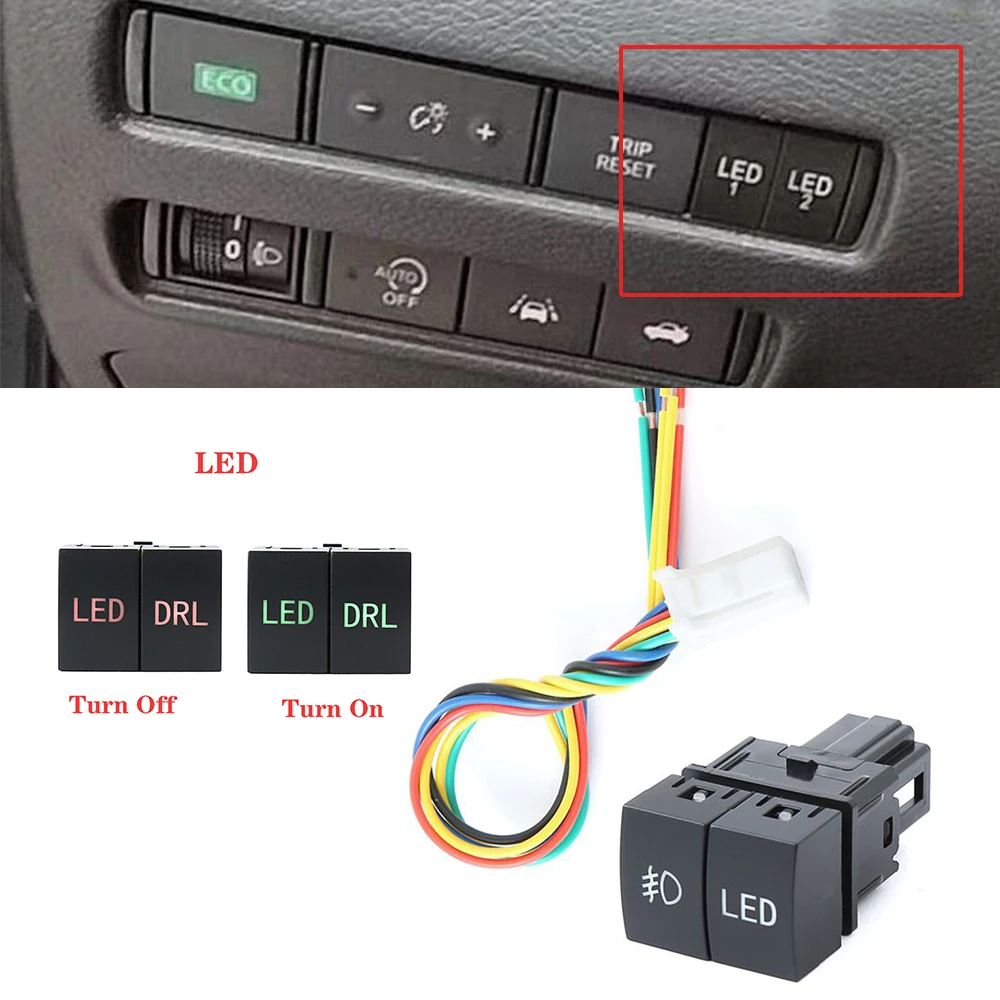 Dual-Key-Switch-Dual-Switch-Fog-Lights-Radar-Power-Supply-LED-Camera ...