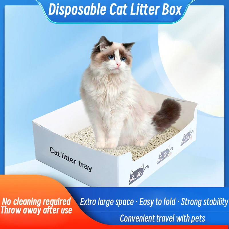 Disposable-Paper-Litter-Box-Convenient-Camping-Quick-Travel-Out-Large ...