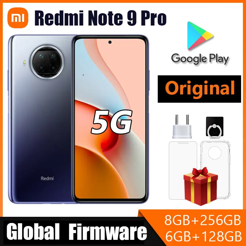Xiaomi Smartphone Redmi Note 9 Pro 5G, Original, Snapdragon 750G, ocho núcleos, cámara cuádruple ...