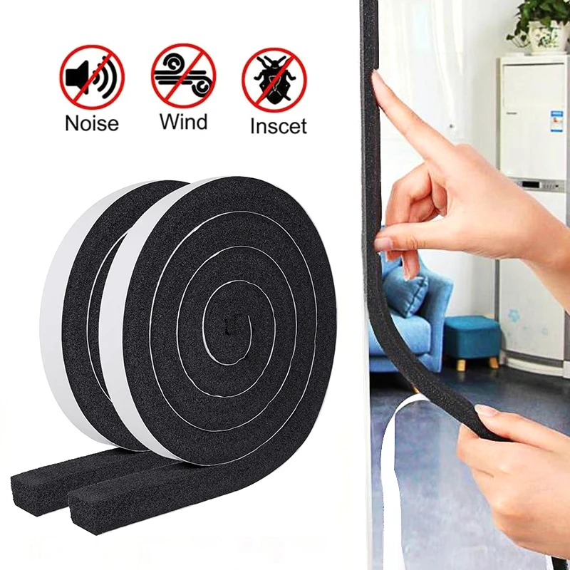 4m Foam Window Sealing Strips Windproof Sound-Proof Door Weather ...