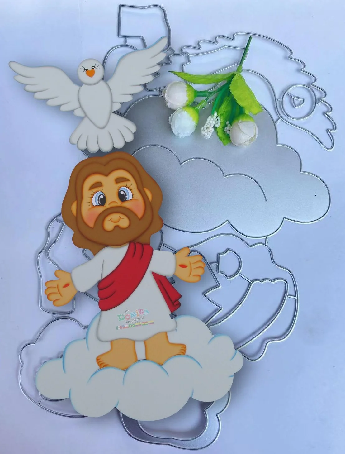 34cm-Jesus-Christ-Dies-Scrapbooking-Stencil-Template-for-DIY-Embossing ...