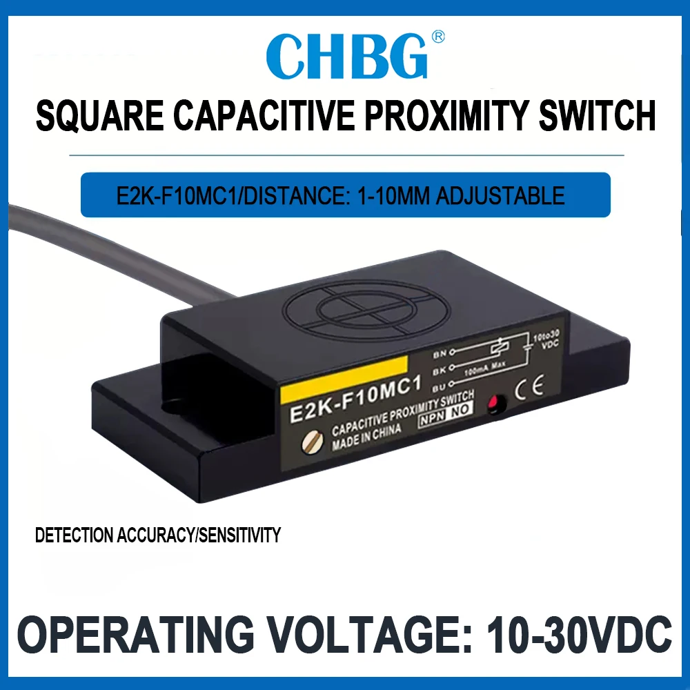 CHBG-Square-Capacitive-Proximity-Switch-Sensor-E2K-F10MC1-Level-Non ...
