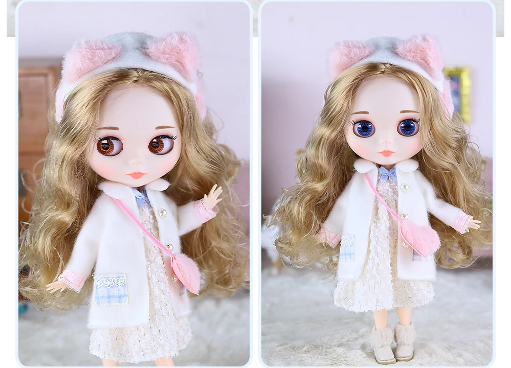 Jess – Premium Custom Neo Blythe Doll with Blonde Hair, White Skin ...