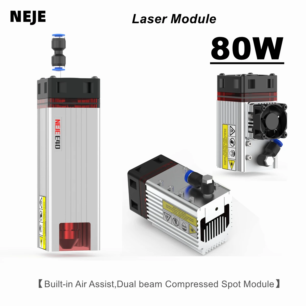 NEJE-80W-Laser-Module-A40640-E40-Built-in-Double-Beam-Laser-Head-With ...