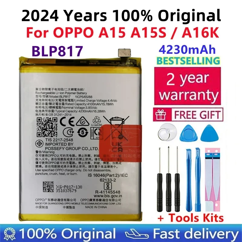 100-Orginal-High-Quality-Replacement-Battery-For-OPPO-A15-A15s-A16K ...